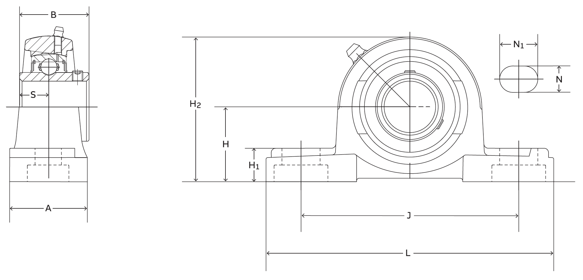 UCP204 20mm Pillow Block Housed Bearing Unit - Dodge - WychBearings.co.uk